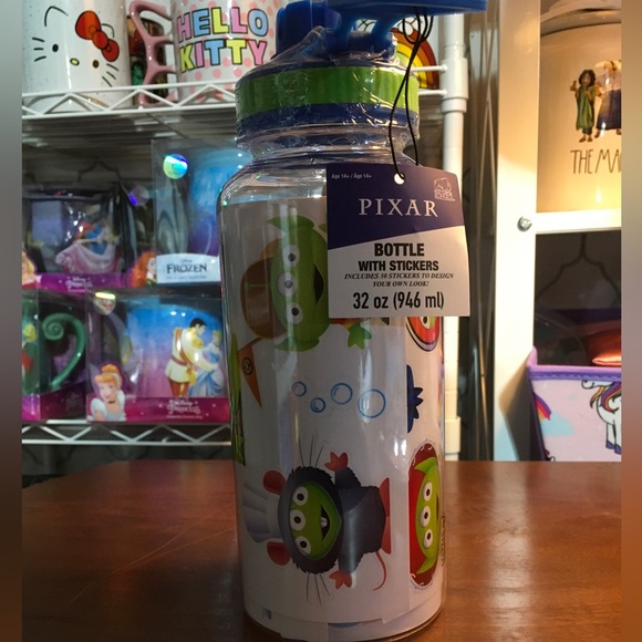 Disney | Dining | Pixar Aliens 32 Oz Water Bottle With Stickers | Poshmark
